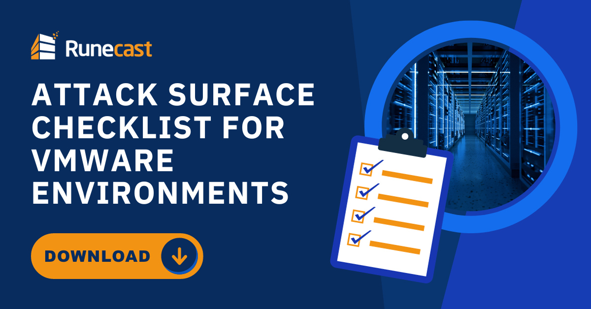 Attack Surface Checklist for VMware Environments